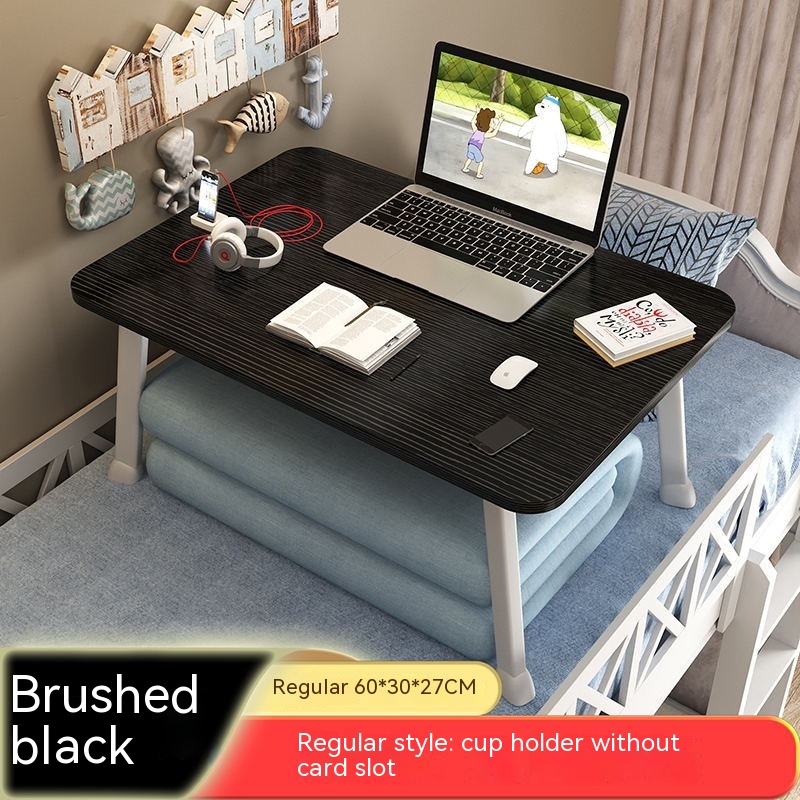 Folding Computer Bedroom Card Slot Bed Desk | eBay